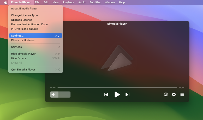 How to get a picture from a video on Mac using Elmedia Player